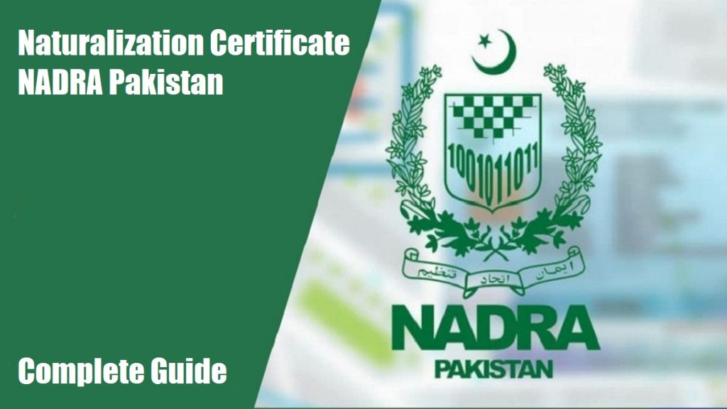 Naturalization Certificate – NADRA Pakistan: Complete Guide - Top ...